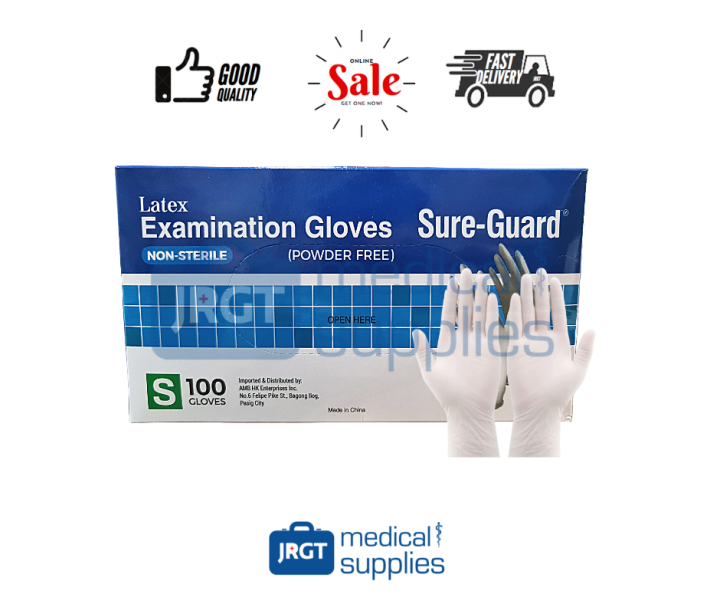 Sure-Guard Powder-Free Latex Disposable Examination/Surgical Gloves ...
