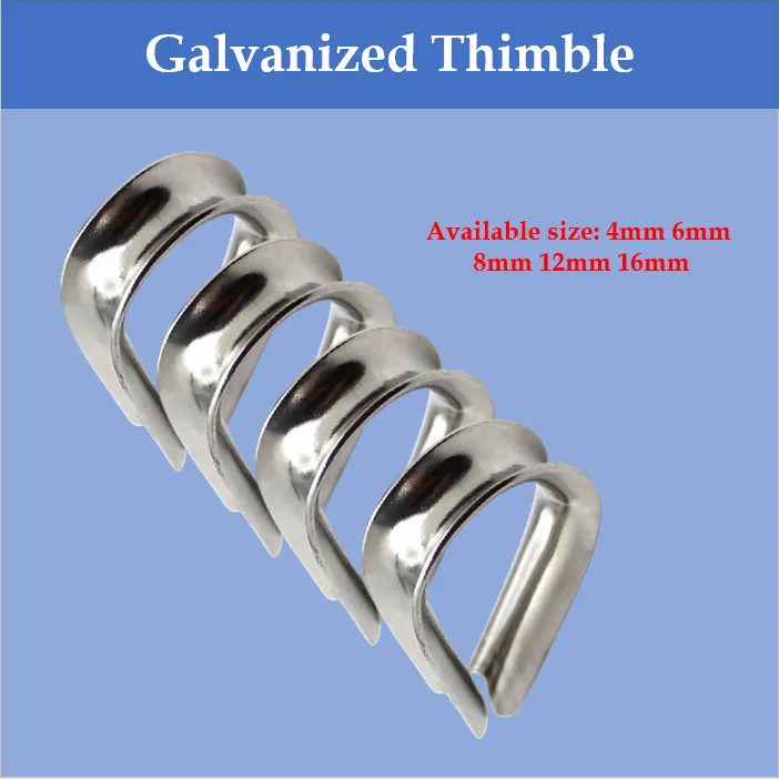 Twin Supply 4mm-16mm GalvanizedThimble Rigging Steel Galvanized ...
