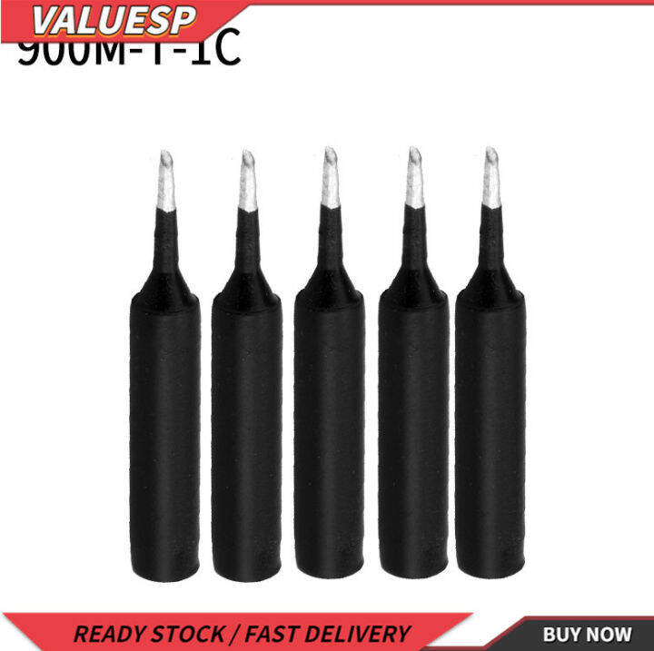 5Pcs/set 900M-T Soldering Iron Tips Metal Solder Tip Lead Free Hakko Saike 936 852d 909D for ...