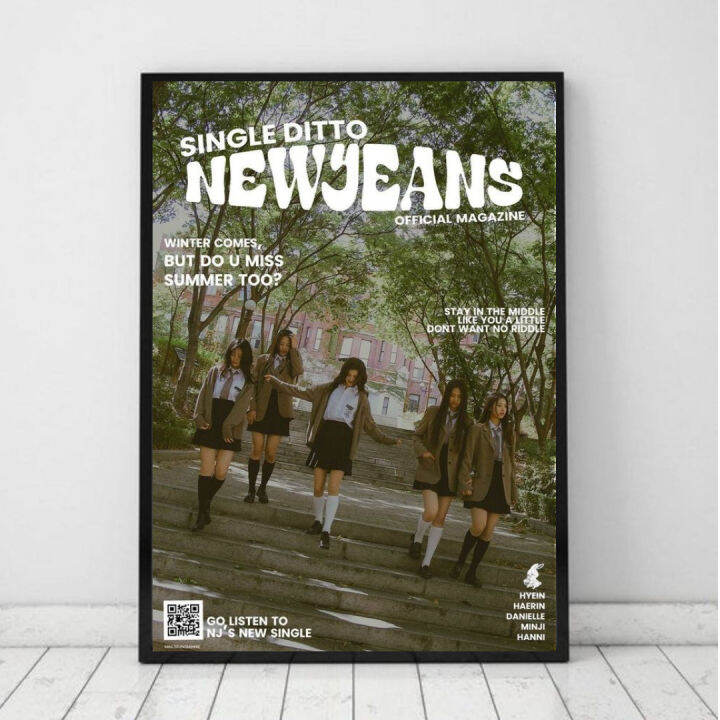 New Jeans kpop girl group wall poster A3 A4 A5 | Lazada PH