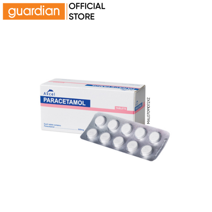 Axcel Paracetamol 500mg Tablet 10's x 10 | Lazada
