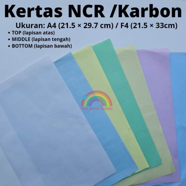kertas NCR/karbon/nota isi 100 pcs ukuran F4 KERTAS NOTA KERTAS BON ...