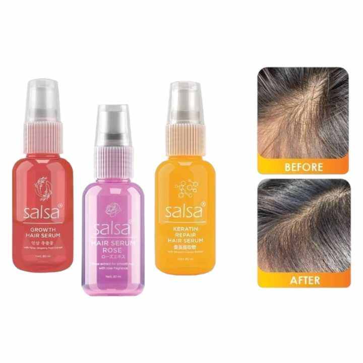 SALSA Hair Serum - Perawatan Rambut Keratin & Growth Treatment | Lazada ...
