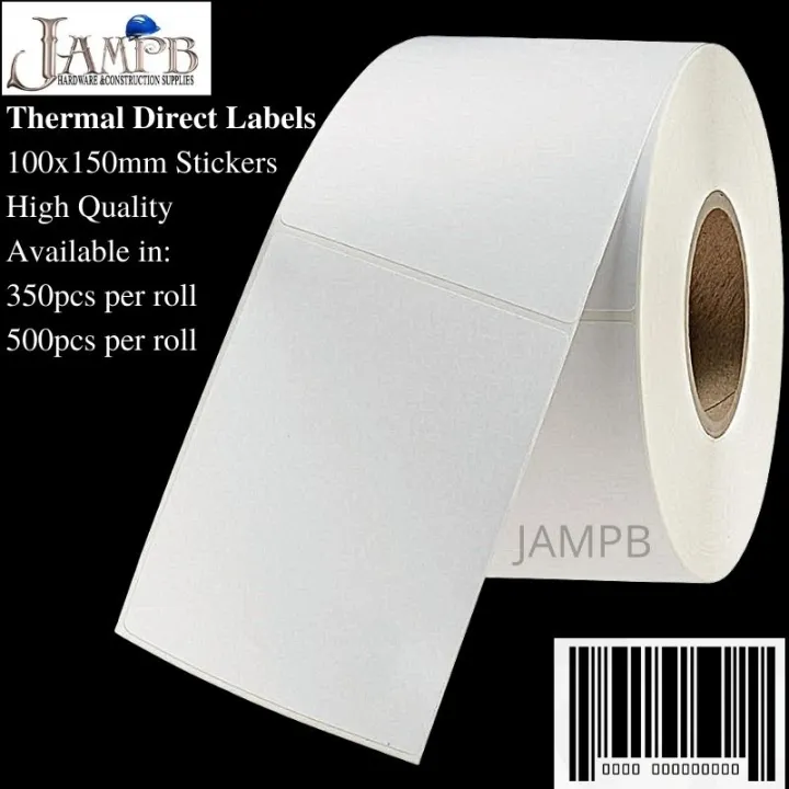 Thermal Direct Labels 100 x 150mm 350pcs or 500pcs per roll Labels COD ...