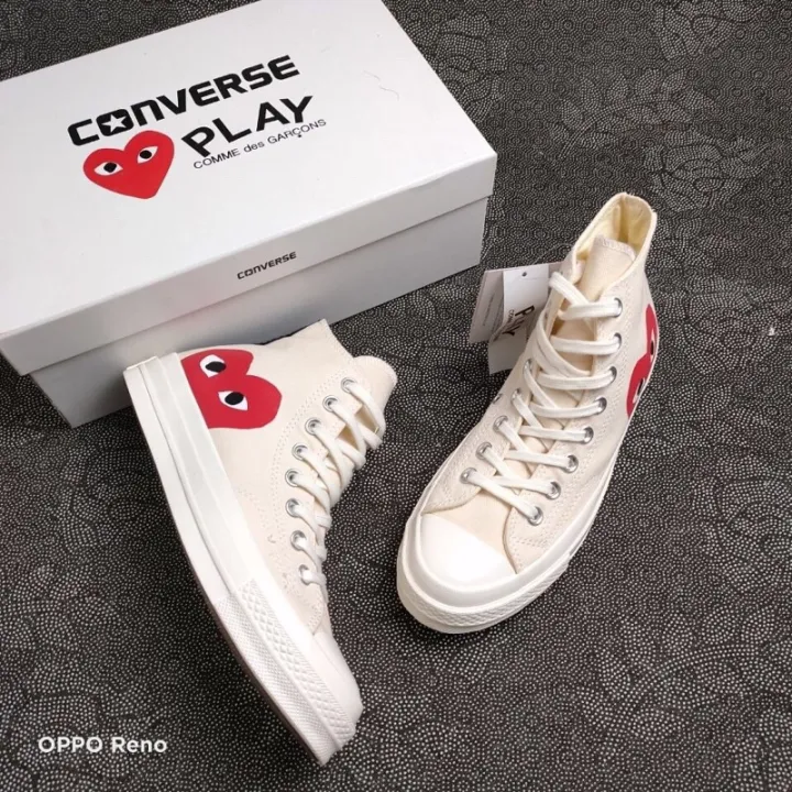 Converse 1970s x CDG High Top Sneakers Premium Men Women Shoes White ...