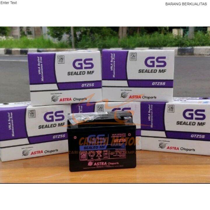 Accu / Aki GS ASTRA GTZ5S Aki Motor Honda Beat GTZ5 GTZ5S GTZ 5S GS Y ...