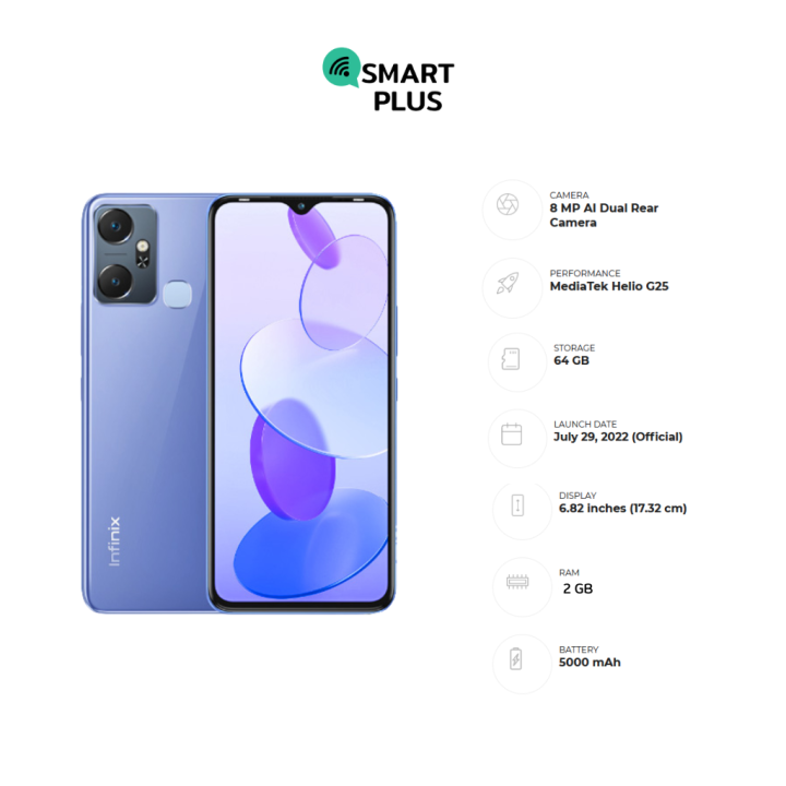 [SmartPlus] Infinix Smart 6 Plus (2/64) ประกันศูนย์ [ หน้าจอ 6.82 นิ้ว ...