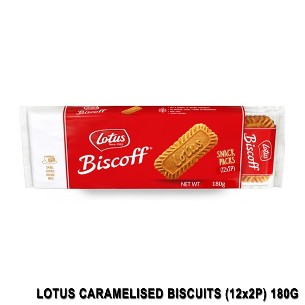 Lotus Biscoff Caramelised Biscuit (12x2P) 180g | Lazada