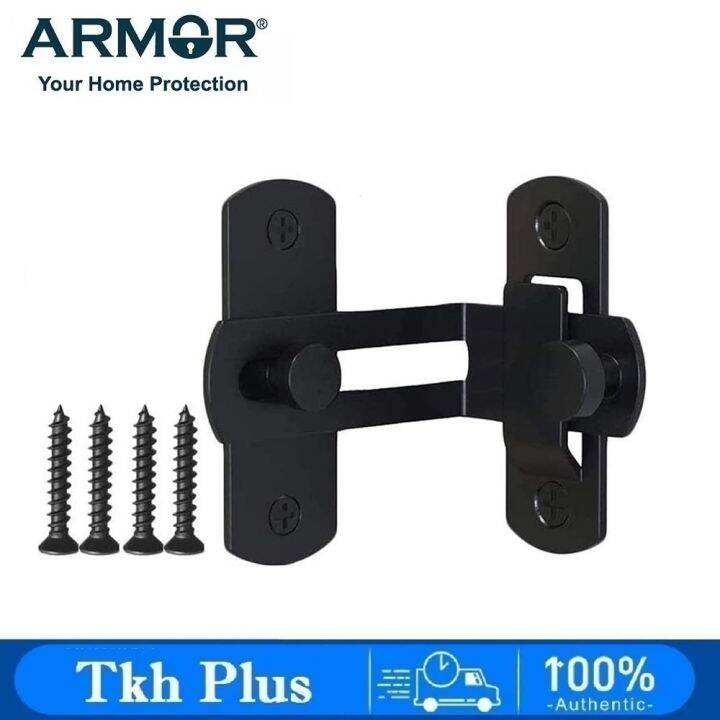 ARMOR ADB-010MB 90 Degree Right Angle Stainless Steel Door Latch Bolt ...