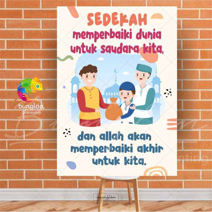 Poster Sedekah Memperbaiki Dunia untuk Saudara Kita | Lazada Indonesia
