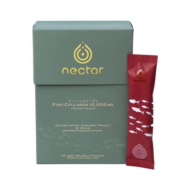 Nectar Gold 1 กล่อง เนคทาร์คอลลาเจน อาหารเสริมเข้มข้น 7 ชนิด (1 กล่อง ...