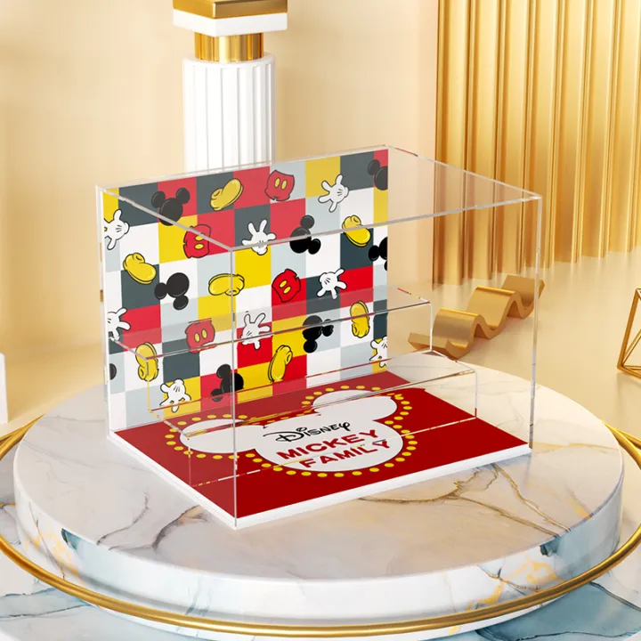 MART POPMART Disney Disney Mickey sitting blind box storage box acrylic ...