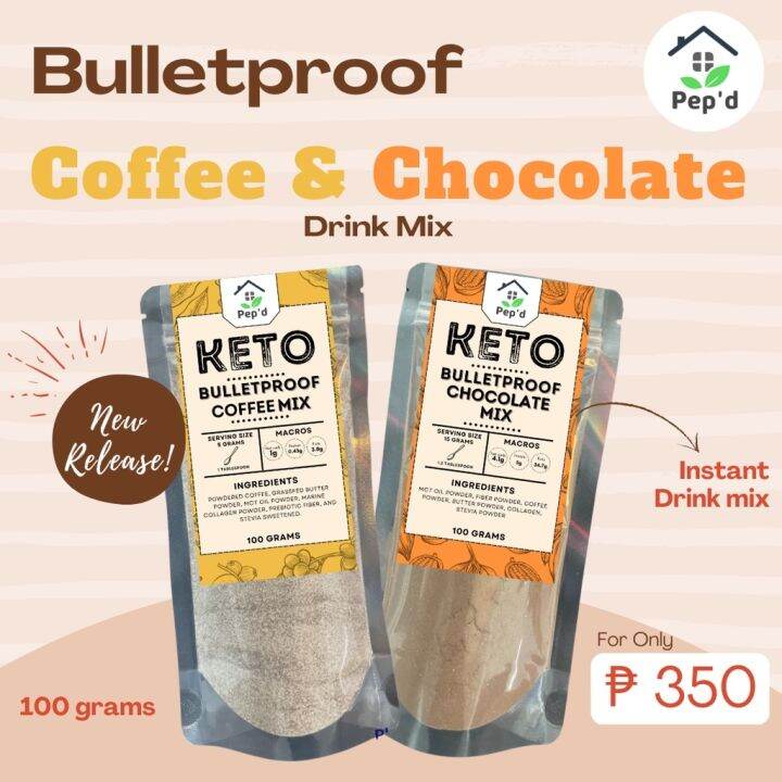Bulletproof Coffee Mix 100g Pouch Chocolate Coffee Mix (Decaf/Keto ...