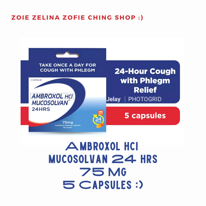 MUCOSOLVAN 24 HRS 75 MG 5 CAPSULES | Lazada PH