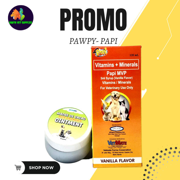 [SOUTH VET] PAWPY Madre De Cacao with Calendula Ointment 60grams and ...