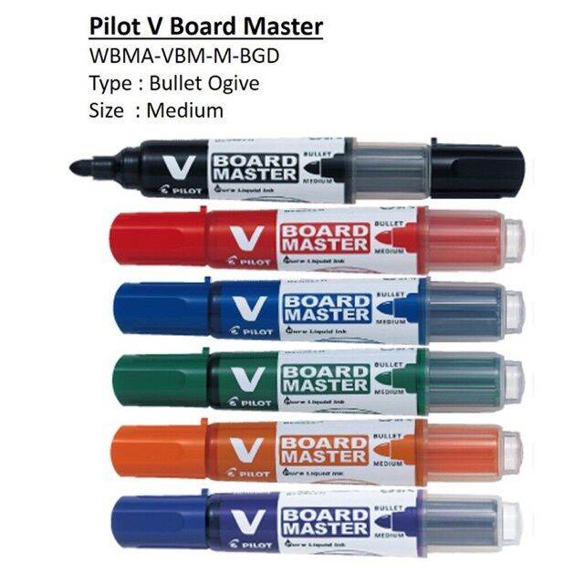Pilot V Board Master Whiteboard Marker Pen Vboard Bullet/Marker pilot ...