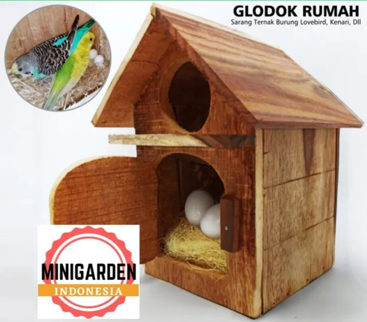 GLODOK PARKIT MODEL RUMAH sarang ternak sarang bertelur burung kenari ...