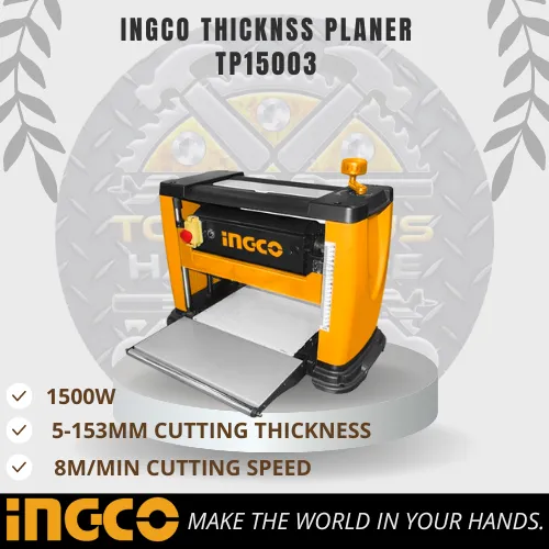 INGCO Thickness Planer 100% Heavy Duty Power Tool Friend of every Wood ...