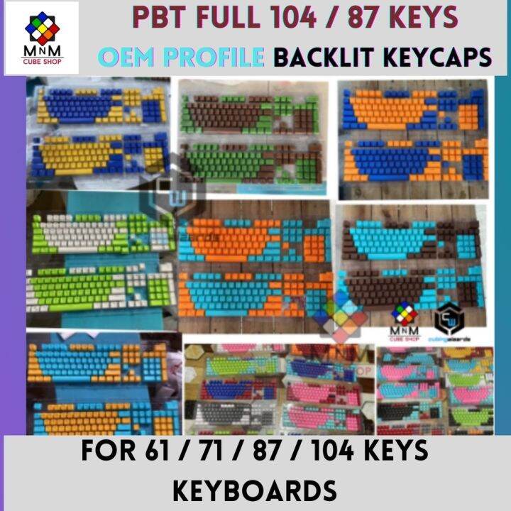 COD [Original] PBT keycaps Full 106 Profile with numpad Universal ...