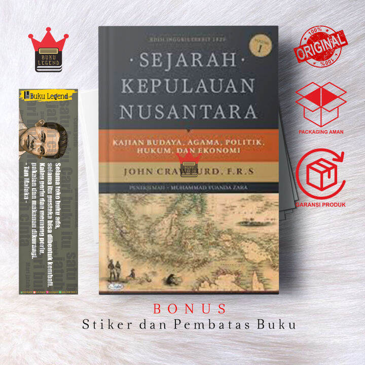 Paket Buku Sejarah Kepulauan Nusantara - John Crawfurd F.R.S. (3 Buku ...