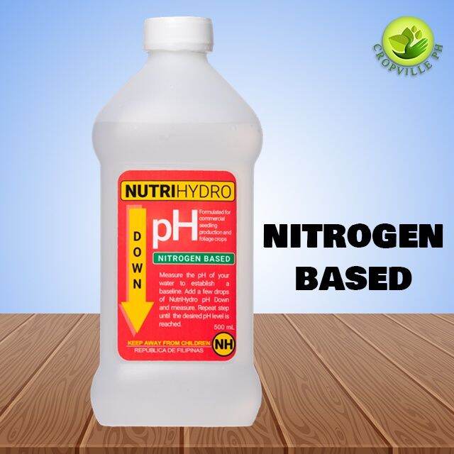 NutriHydro pH Down Adjuster for Hydroponics & Aquaponics | Phosphorous & Nitrogen Based | Lazada PH