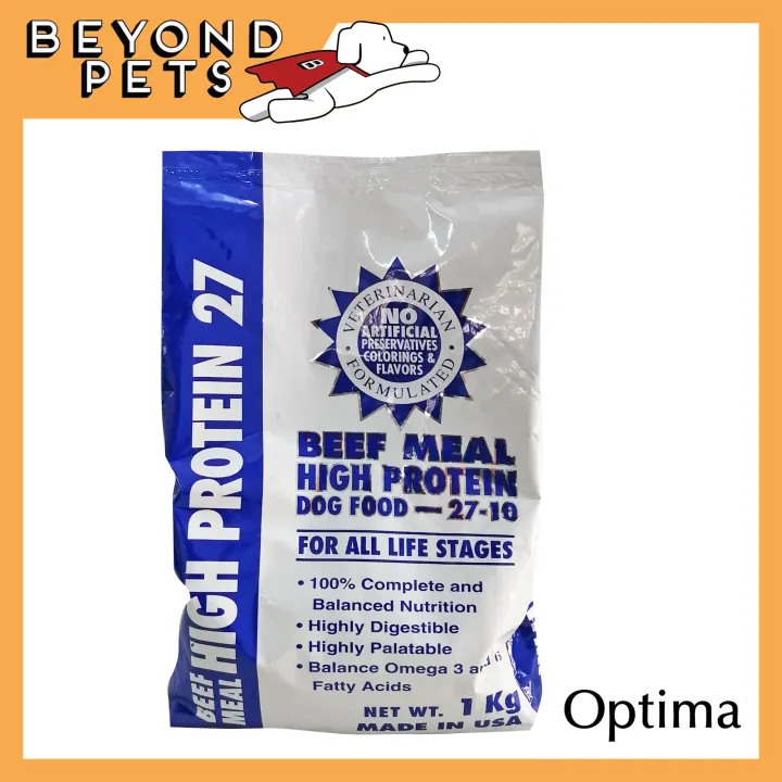 OPTIMA HIGH PROTEIN Beef Meal for Dogs 1kg - REPACKED | Lazada PH