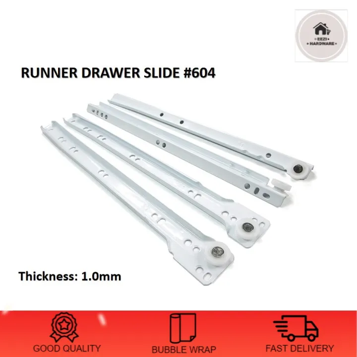 Heavy Duty Drawer Slide Roller Runner Drawer Roda Rail Wheel Rail Open ...