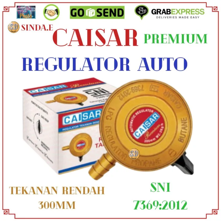 CAISAR Regulator Gas Meter Premium Gold Regulator Auto Meter | Lazada Indonesia