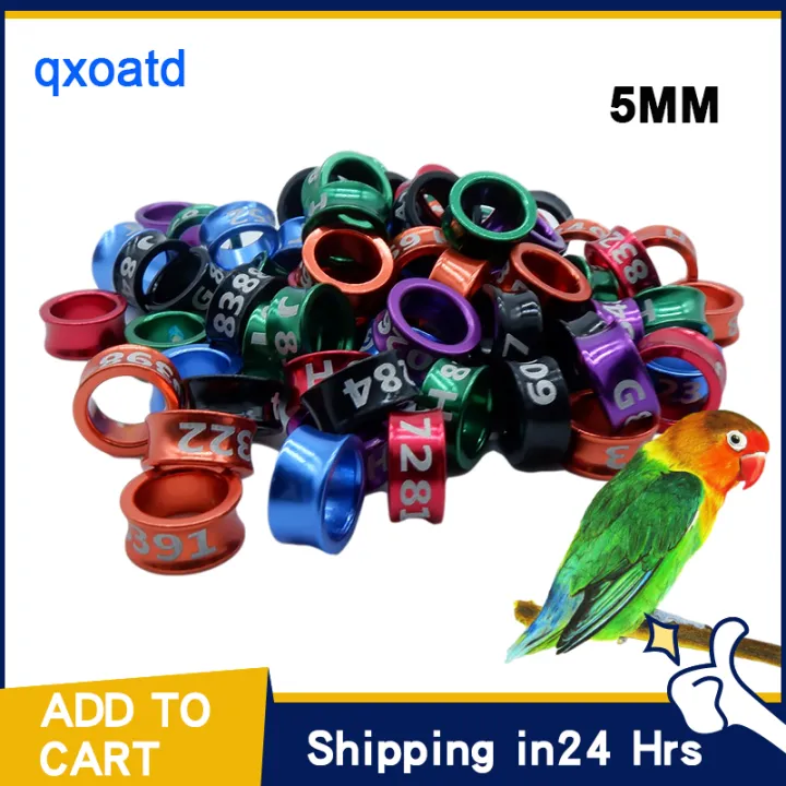 【Dream】5mm Birds Aluminum Foot Rings parrot Outdoor Flying Training ...