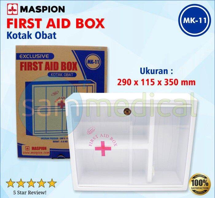 Maspion Kotak P3K Obat Kecil atau Kotak Obat atau First Aid Box MK 11 ...