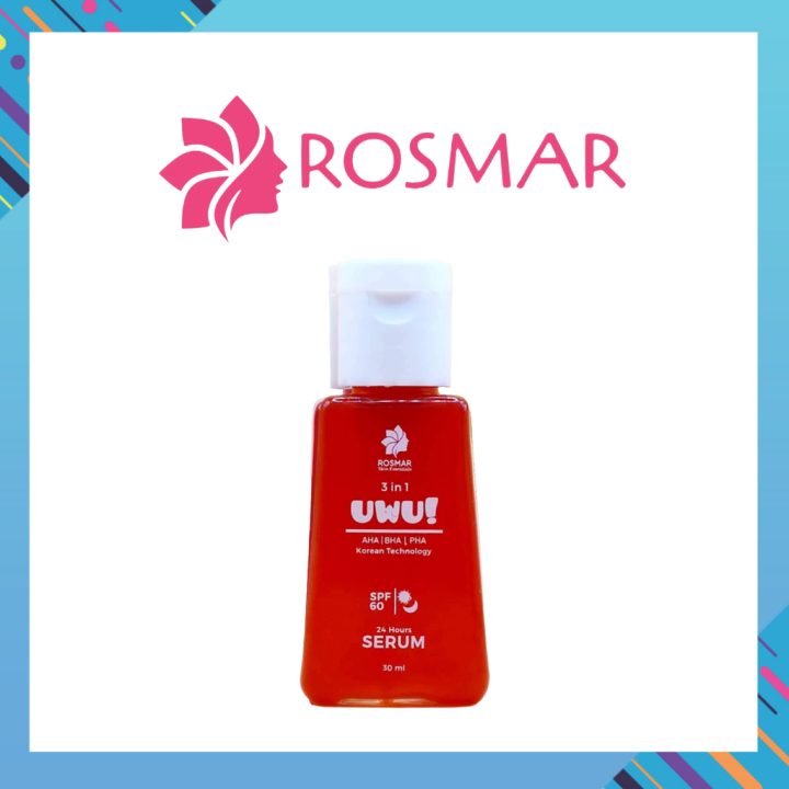 Rosmar UWU 3in1 Serum 30ml (AHA | BHA | PHA Serum Korean Technology ...