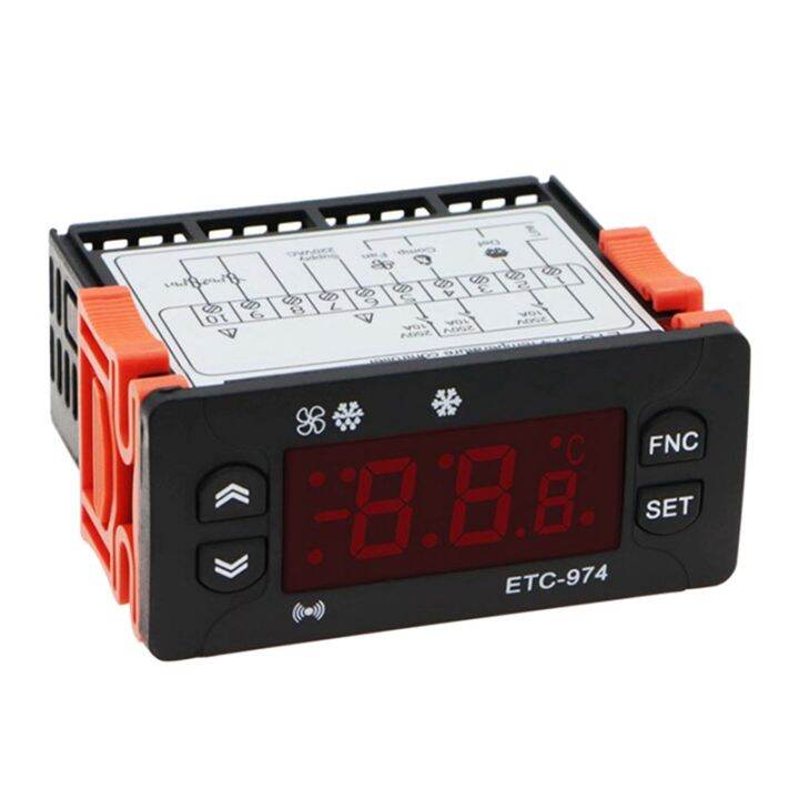 ETC-974 Digital Temperature Controller Refrigeration Alarm 100V NTC ...