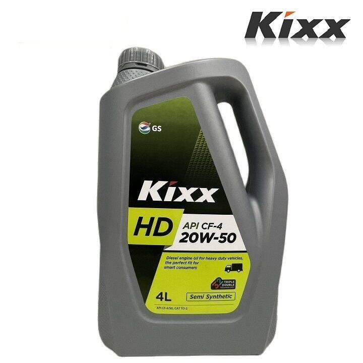 Dầu Nhờn Động Cơ Diesel Bán Tổng Hợp Kixx HD CF-4 20W/50 – 4Lít | Lazada.vn