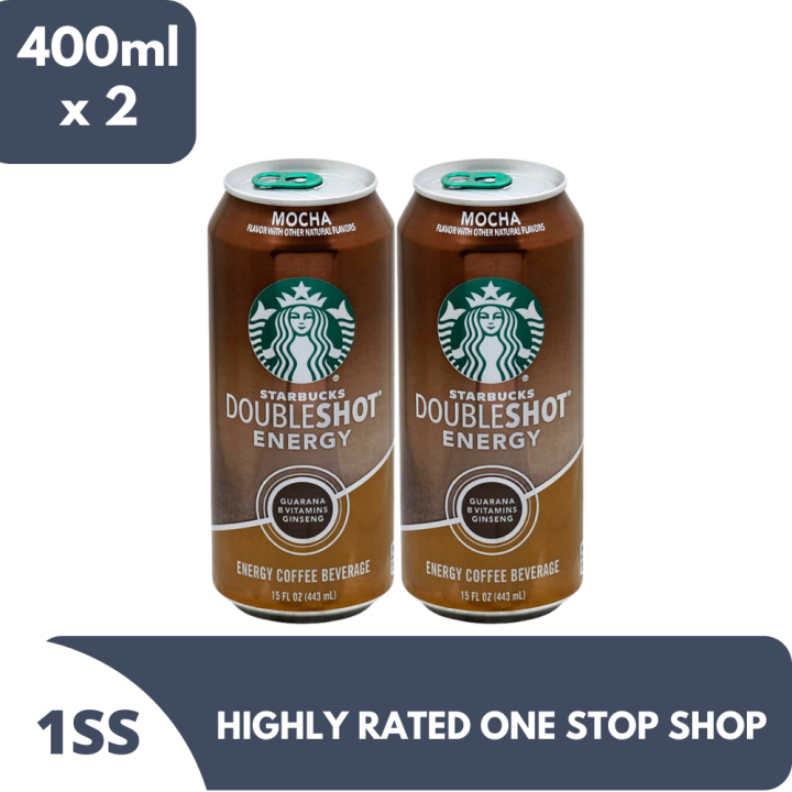 Starbucks Double Shot Energy, Mocha 400ml x 2 | Lazada PH