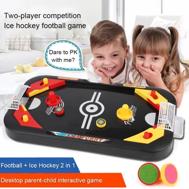 Kids Toys 2in1 Ice Hockey Table Toys Top Competition Family Game ...