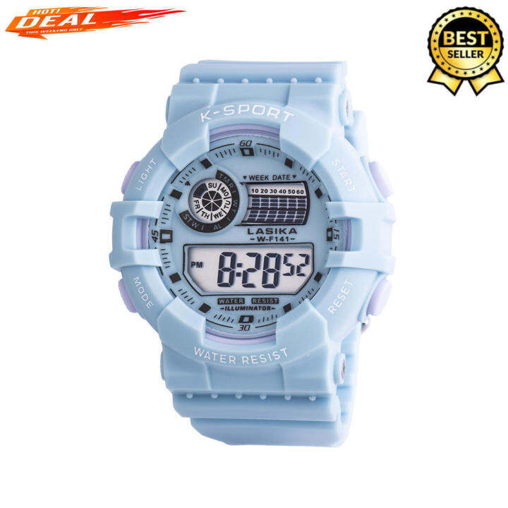SPORT Original LASIKA Waterproof Digital Multifunction's Baby Blue ...