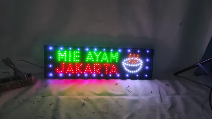 lampu LED tulisan MIE AYAM JAKARTA dan GAMBAR MIE NEW | Lazada Indonesia
