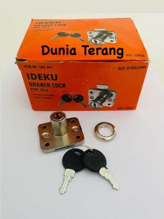 IDEKU Kunci Laci Kecil 16mm - Kunci Laci 101 16 mm - Kunci Lemari Kunci ...