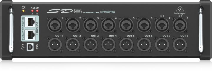 BEHRINGER SD8 I/O Stage Box with 8 Remote-Controllable Midas Preamps (สินค้าใหม่แกะกล่อง ประกัน ...