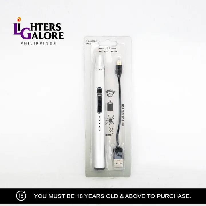 Lighters Galore - ELECTRIC CURRENT RECHARGEABLE LIGHTER 56 (PEN TYPE, PUSH UP IGNITION, 5 CIRCLE ...