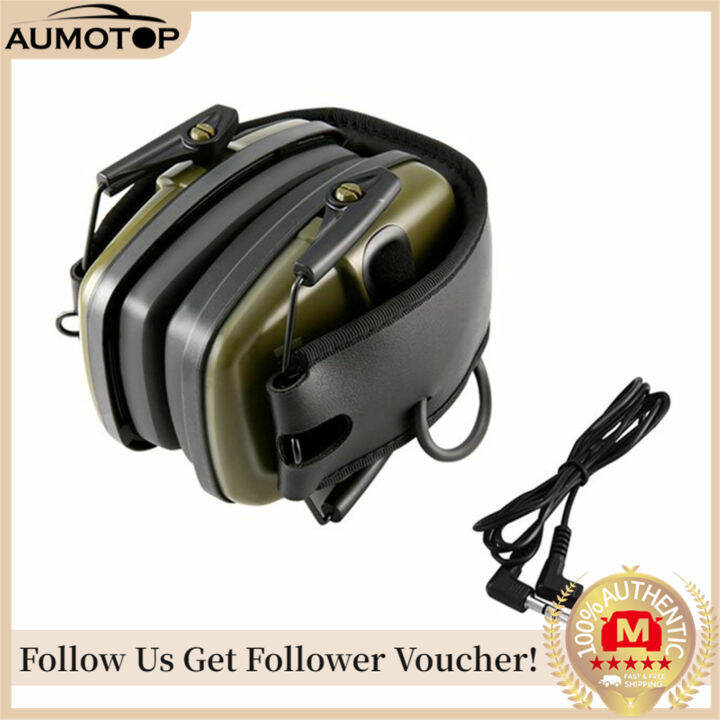 【COD/Ready】Anti-Noise Impact Ear Protector Electronic Noise Reduction ...