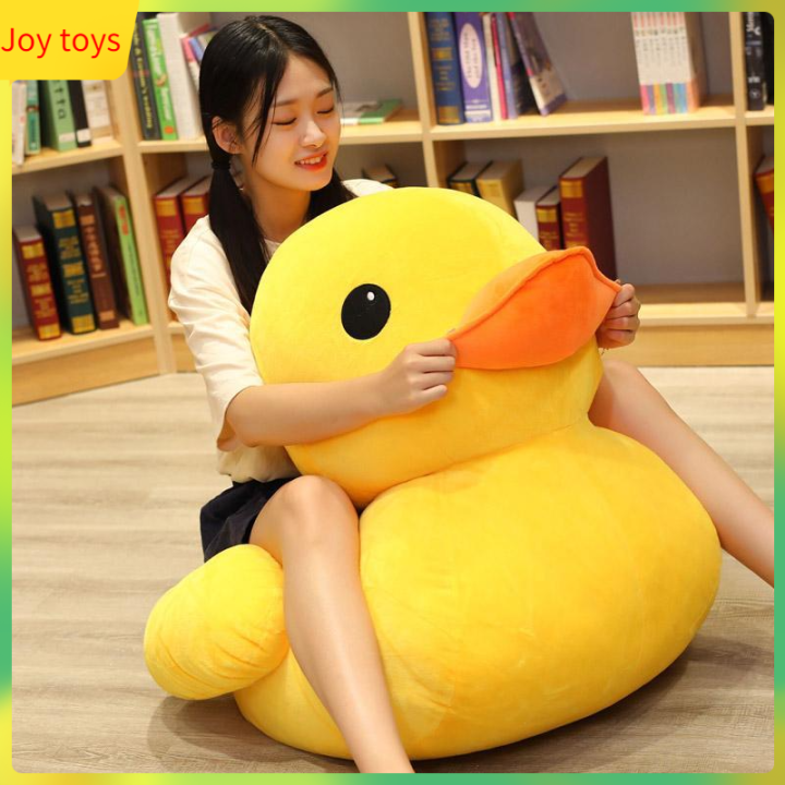 100CM Cartoon Big Yellow Duck Stuffed Toy Duck Toy For Kids Children ...