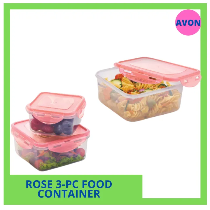 Ysaggy Rose 3-pc Food Container Avon Sale | Lazada PH