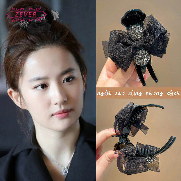【ZEVER】กิ๊ฟติดผมโบว์แฟชั่นสไตล์เกาหลี กิ๊บหนีบผมสวยๆ กิ๊ฟหนีบผมไฮโซ ...