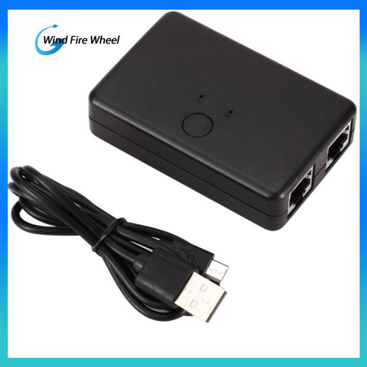 Ethernet Cable Splitter 1 Input 2 Output 2 Input 1 Output Ethernet Splitter High Speed 100mbps