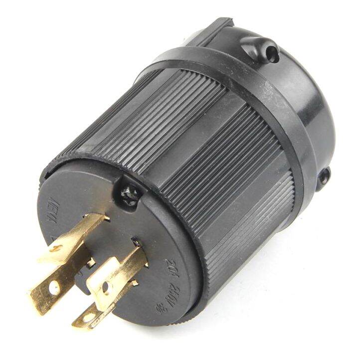 【High quality】 Black UL 20A 250V NEMA L15 20P L15 20R US Locked ...