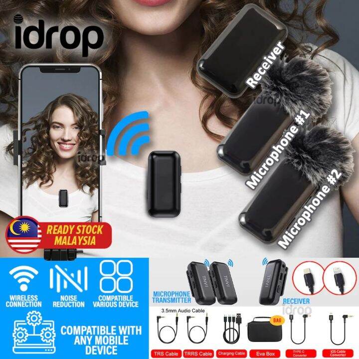 [YNY MALL] Wireless Microphone System with Rechargeable Transmitter ...