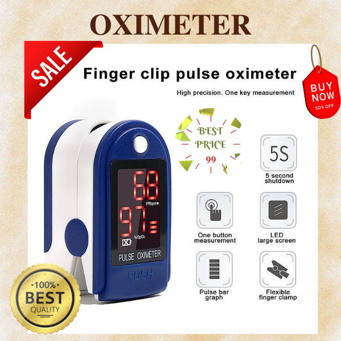 HOUSEHOLD Digital Fingertip Pulse Oximeters GOOD QUALITY Blood Oxygen ...