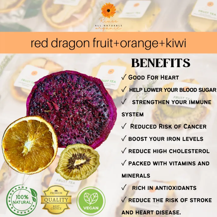 DRIED FRUITS |red dragon fruit+orange+kiwi| All Naturals| 100% Organic ...