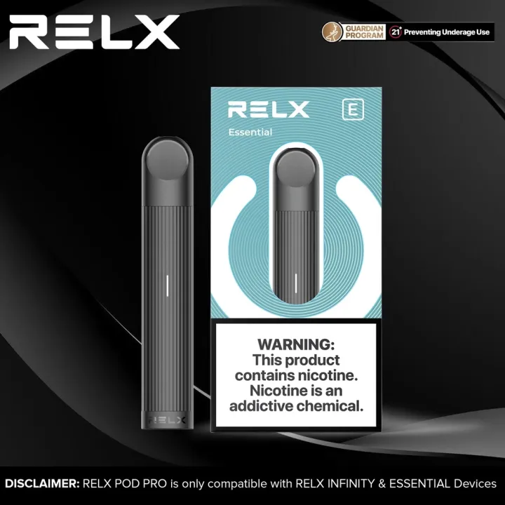 BUNDLE RELX Essential Device BLACK 1 Pod Pro | Lazada PH